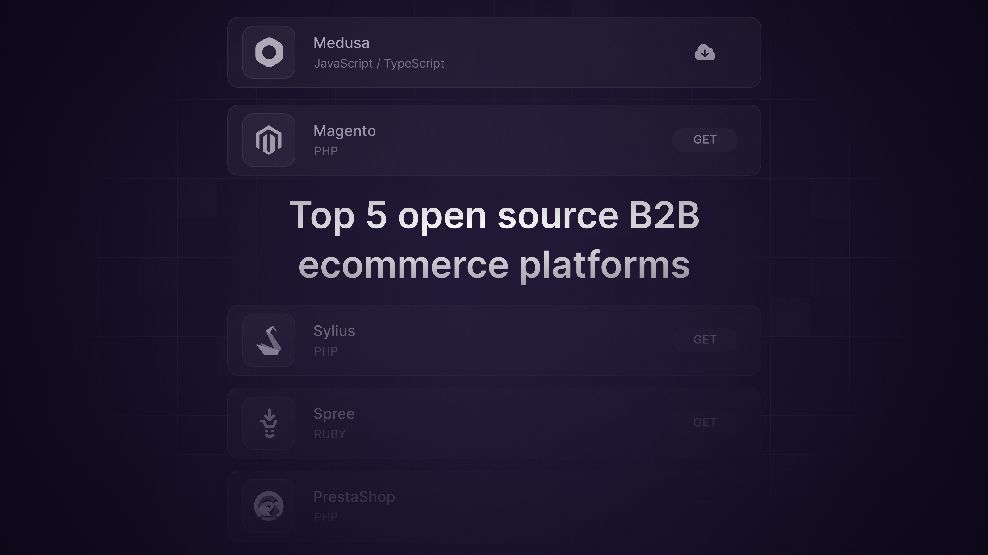 Medusa - Best 5 Open Source Ecommerce Platforms for B2B